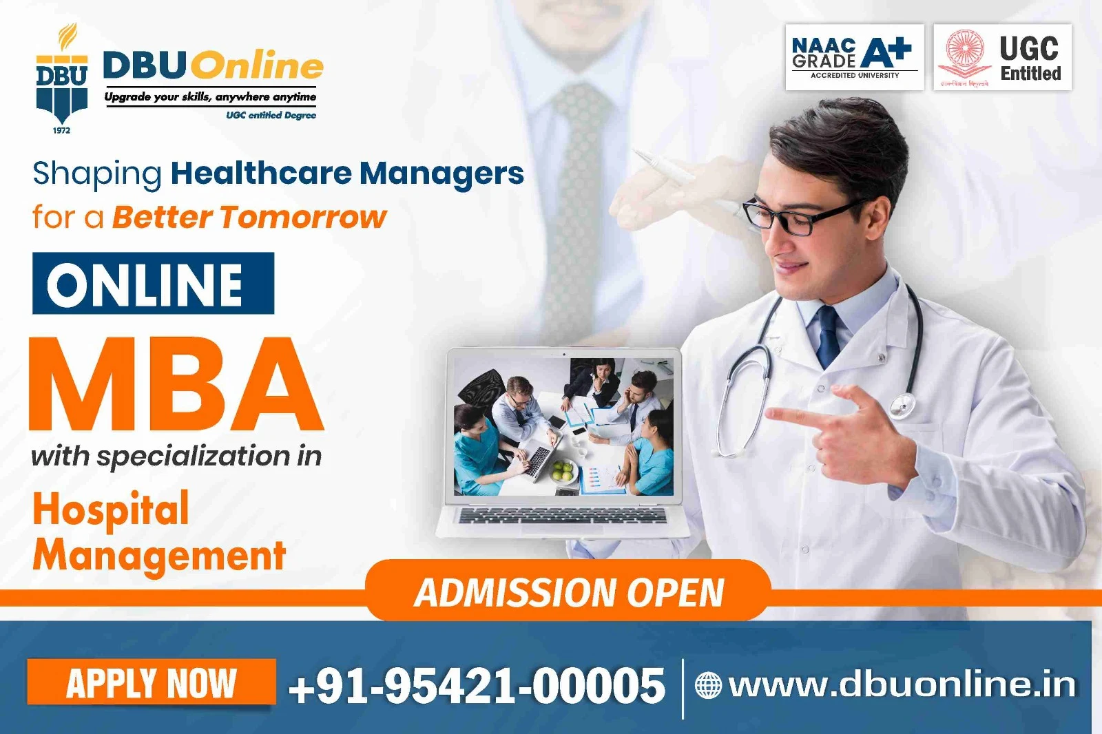 Online MBA in Hospital Management in India: Admission 2026